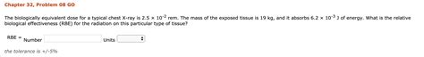 Solved Chapter 32 Problem 08 Go The Biologically Equivalent