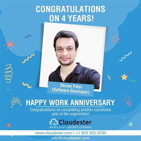 Cloudester Software Llc On Linkedin Cloudester Cloudestersoftware Employeeanniversary