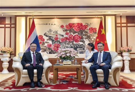 驻泰国大使张建卫会见泰国投资促进委员会办公室秘书长纳立 泰国头条新闻