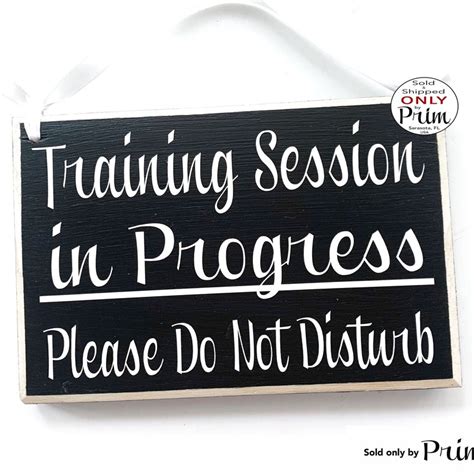 Training In Progress Sign Etsy