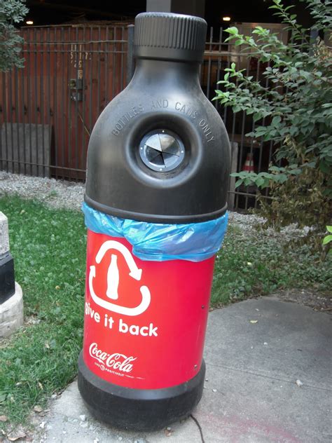 The World Through A Trash Receptacle Chicago And Coca Cola Do Es