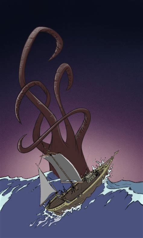 Leviathan And Ship By Julianapostata On Deviantart