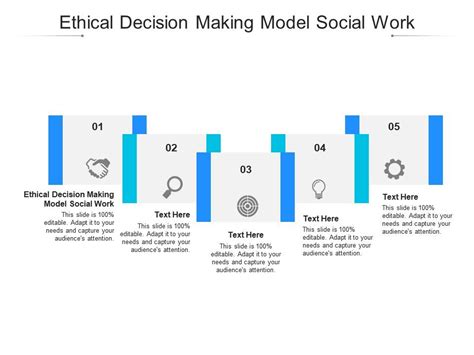 Ethical Decision Making Model Social Work Ppt Powerpoint Presentation Infographics Design