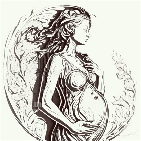 Pregnant Mother Nature Art
