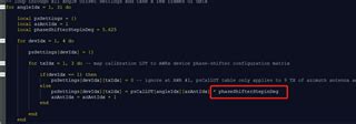 MMWAVE STUDIO Cascade Configuration TXBF AngleSweep Lua And Cascade Configuration TXBF Simple