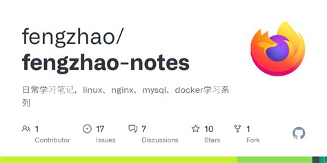 GitHub fengzhao fengzhao notes 日常学习笔记linuxnginxmysqldocker学习系列