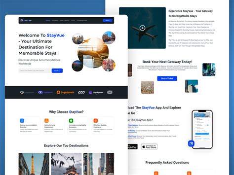 A Landing Page With A Modern Clean Interface Upwork