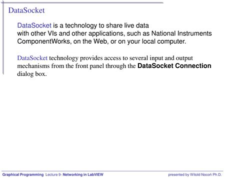 ppt graphical programming lecture 9 networking in labview powerpoint presentation id 4050058