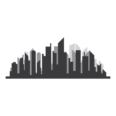 City Skyline Silhouette Design Vector 7634554 Vector Art At Vecteezy