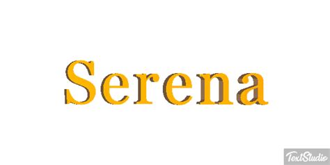 Serena Name Animated  Logo Designs