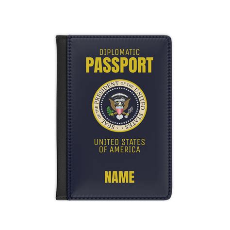 Custom Us Diplomatic Passport Cover Personalized Passport Holder Usa