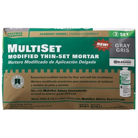 Custom Building Products Gray Multiset Modified Thin Set Mortar Msmg50