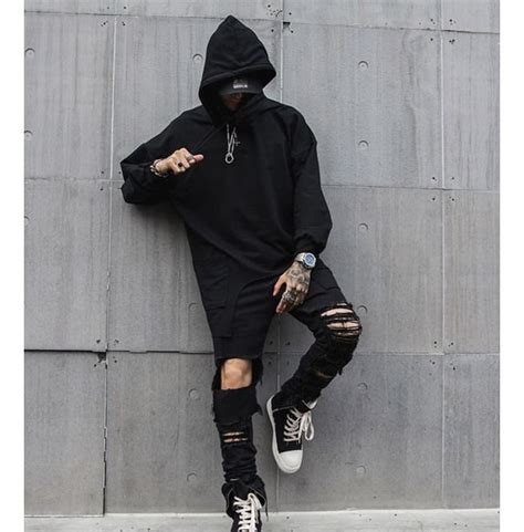 New Hip Hop Rapper Hoodies Outfits For Teenage Guys Street Style