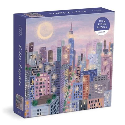 City Lights 1000 Piece Puzzle City Lights Color Puzzle City Scene