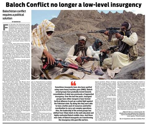 Manish Rai På Linkedin Baloch Conflict No Longer A Low Level Insurgency By Manish Rai The…