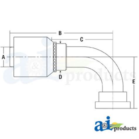 Hw Series Male Rigid 90 Elbow Code 62 Hw C62 Code 62 Flange Head