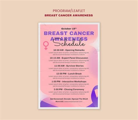 Premium Psd Breast Cancer Awareness Template Design