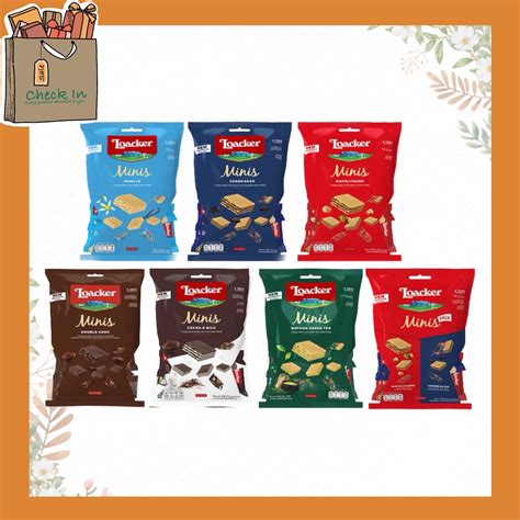 Loacker Mini Wafer Locker 80 G 7 Flavors Vanilla Chocolate Hersenant