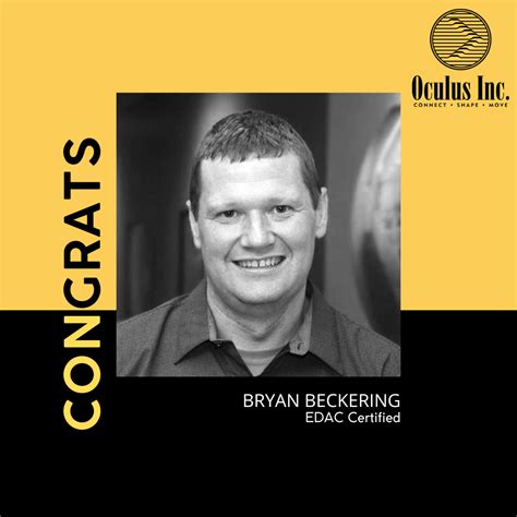 Oculus Architect Gains Edac Certification Oculus Inc