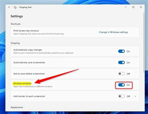 Enable Multiple Windows in Snipping Tool on Windows 11 - Geek Rewind