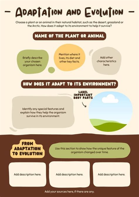 Free And Customizable Evolution Templates