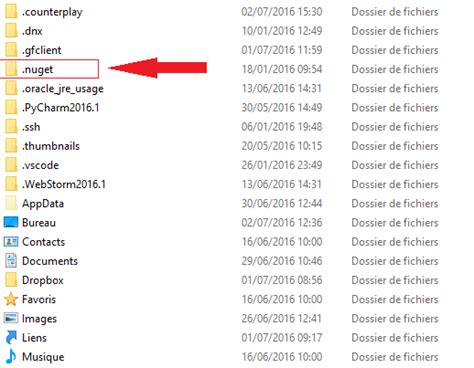 package nuget folder in user space stack overflow