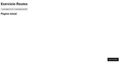 Exercicio React Router Codesandbox