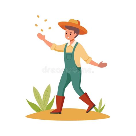 Sowing Seeds Illustration Stock Illustrations 1038 Sowing Seeds