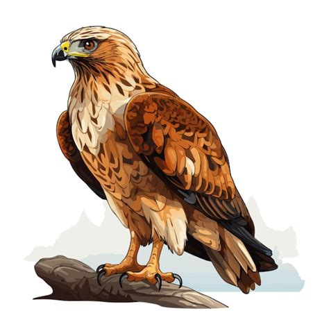Premium Vector Hawk Vector On White Background