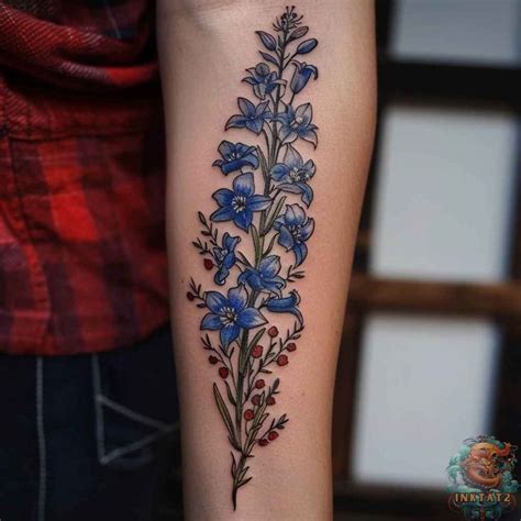 Bluebell Flower Tattoos 118 Designs Youll Love Purple Flower Tattoos Bluebells Flower