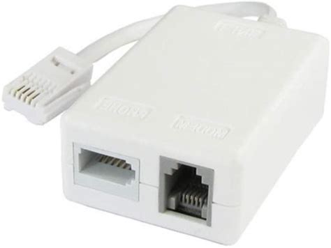 Asnq Adsl Filter Microfilter For Phonebroadband Bt Plug To Rj11