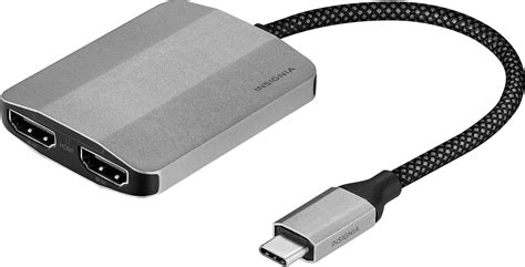 Customer Reviews Insignia™ Usb C To Dual 4k Hdmi Adapter Gray Ns
