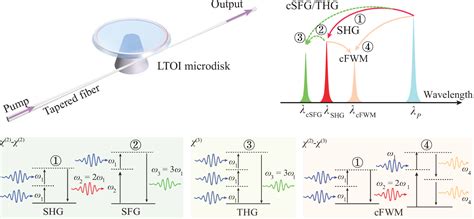Figure 1 From Cascaded Degenerate Four Wave Mixing Generation In Thin Film Lithium Tantalate