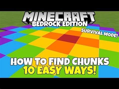 How To FIND CHUNK BORDERS Tutorial Simple Easy Ways Minecraft Bedrock Edition Bedrock