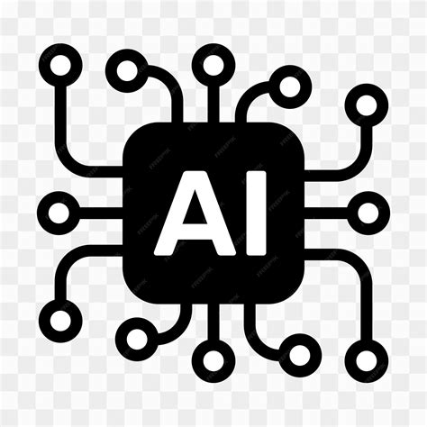 Premium Vector Vector Icon Artificial Intelligence Ai Processor Chip Simple Line Black