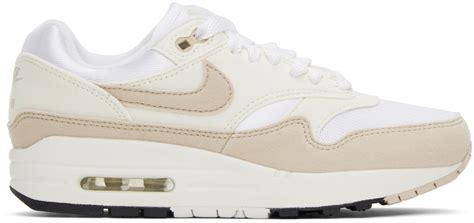 Nike White And Beige Air Max 1 Sneakers Nike