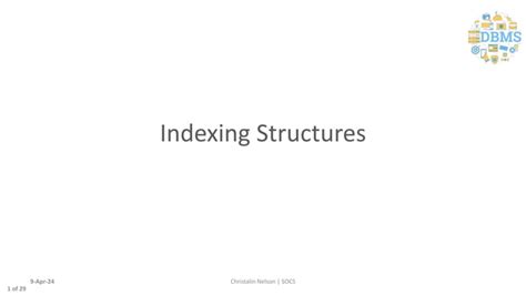 Indexing Structures In Database Management Systempdf