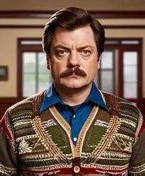 Parks And Recreation Ron Swanson Costume Adult Face Swap