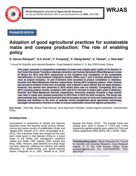 Good Agricultural Practices Gap Pdf
