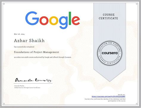 Completed Course 1 Foundation Of Project Management Azhar Shaikh