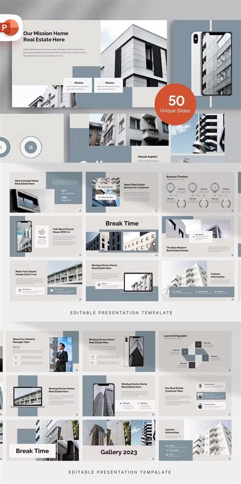 Modern Architecture Real Estate Powerpoint Template Presentation
