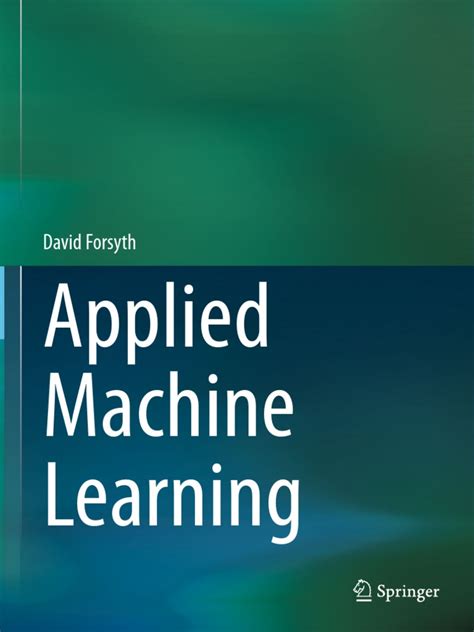 David Forsyth Applied Machine Learning 2019 Pdf Principal