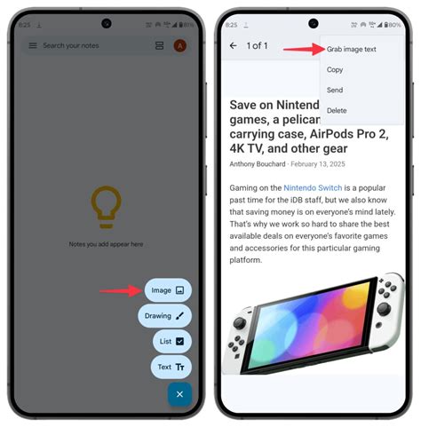 how to copy text from image on android phone like iphone