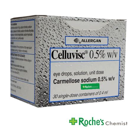 Celluvisc 05 Udv X 30 Unit Dose Vials Sterile Eye Lubricant Dry