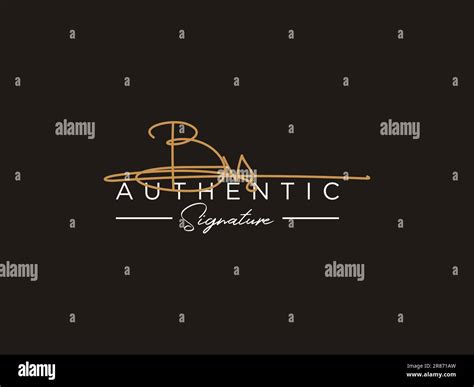 Bv Signature Logo Template Vector Stock Vector Image And Art Alamy