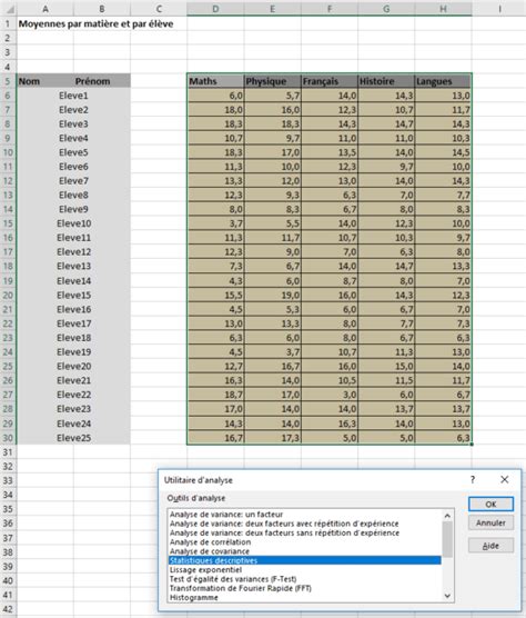 Traiter Des Données Avec Microsoft Excel à Laide De Lutilitaire Danalyse Blog Data Value