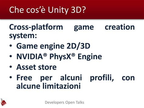 Unity 3d A C Developers Pov Pptx