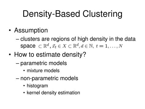 Ppt Denclue 20 Fast Clustering Based On Kernel Density Estimation Powerpoint Presentation