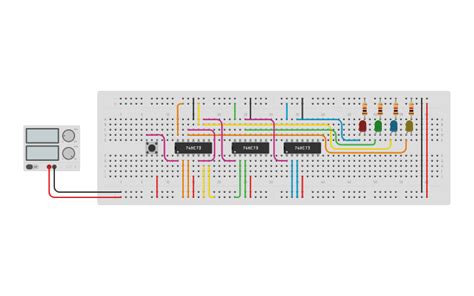 Circuit Design Contador Flipflop Jk Tinkercad