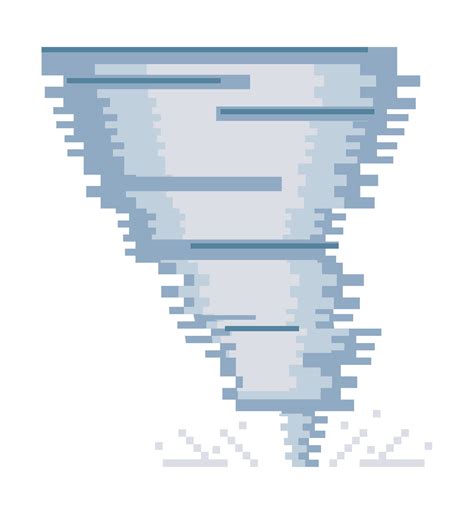 Tornade De Pixel Art 11233789 Art Vectoriel Chez Vecteezy